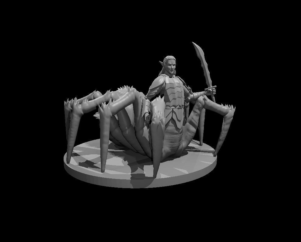 Male Drider miniature model for D&D - Dungeons and Dragons, Pathfinder ...